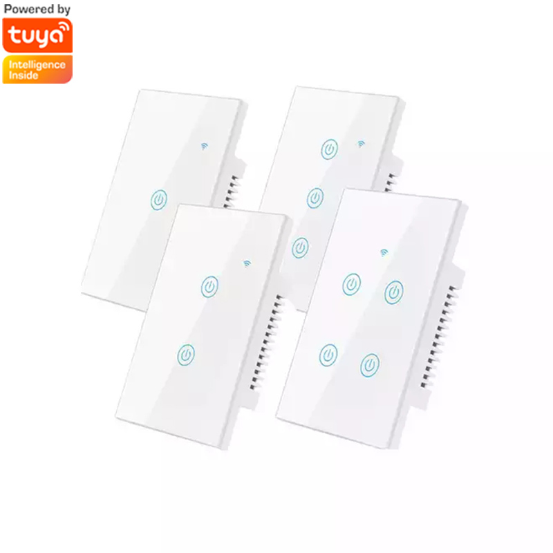 WiFi Smart US Touch Glass Switch Panel 1-4 Gang(RSH-SP001-004-US ...